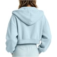 Cethrio Girls Zip up Hoodies, Cropped Fall Casual Long Sleeve Kids ...
