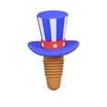 July 4 Wine Stoppers Beverage Bottle Sealer Soft Silicone Wine Bottle ...