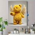 Adorable Baby Duckling Swimming Autumn Leaves Canvas Print Wall Art for ...