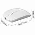 Wireless Bluetooth Mouse Universal 2.4GHz Rechargeable Mice for MacBook ...