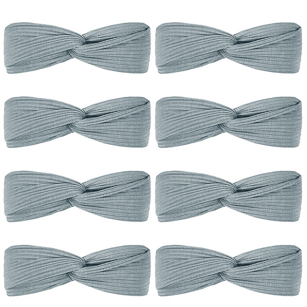 Boho Stretchy Hair Bands for Girls Criss Cross Turban Plain Headwrap ...