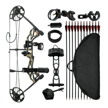 VEVOR Compound Bow Archery, Adjustable 19-30 in Draw Length Compound ...