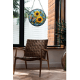 Bidesign 7.8 Inch Stained Glass Suncatcher, Sunflower Butterfly Window ...