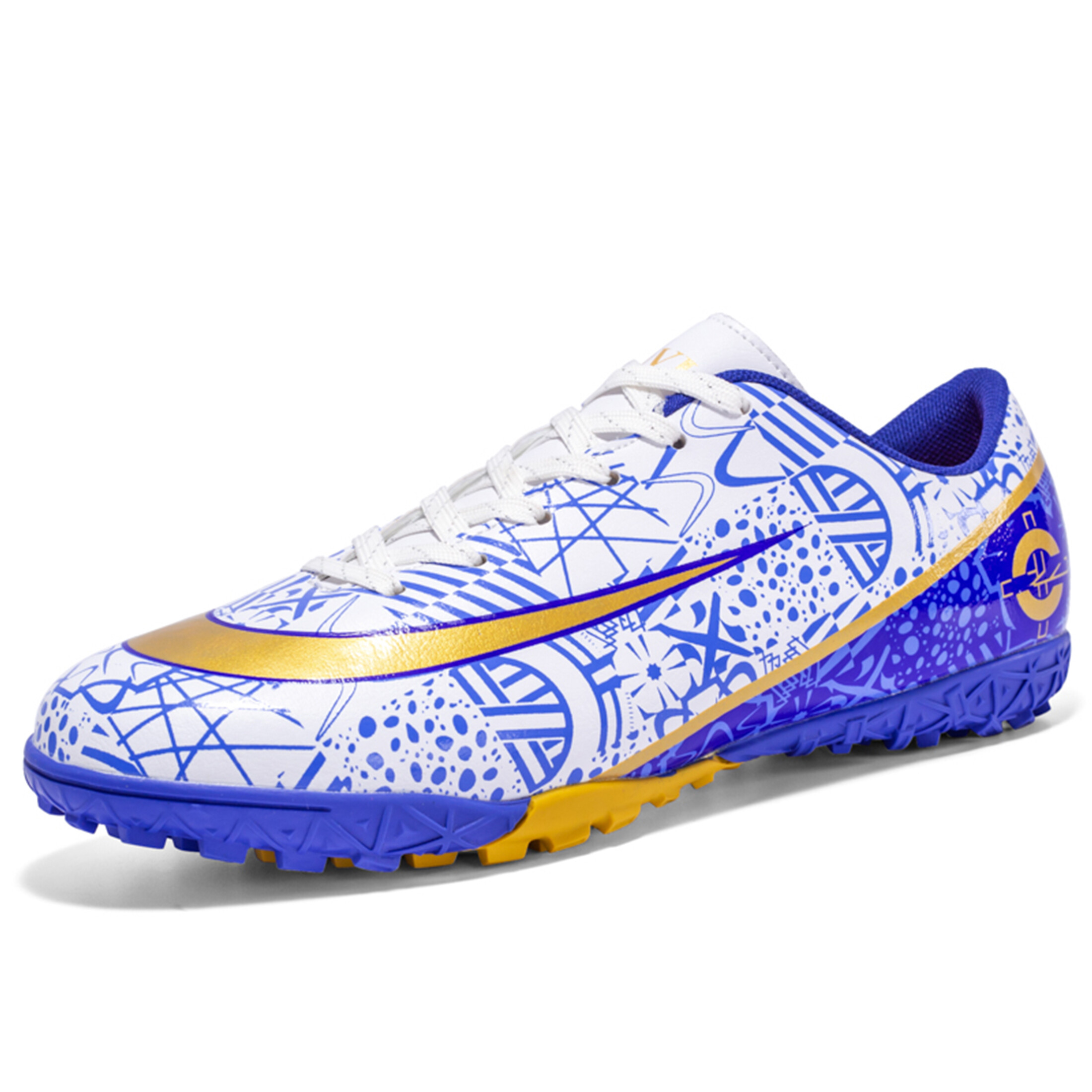 FULORIS Teenager Low Top Football Shoes Men Soccer Trainers Cleats ...