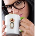 3drose, Cute Owl Bird Decorated with Colorful Flowers. Animals for Kids ...