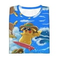Kids' Tees Pokémon-Pikachu- Raichu Surfing T-Shirts Boys Girls Short ...