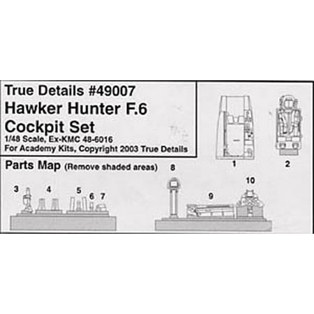 True Details Hawker Hunter F.6 Cockpit Set | Walmart Canada