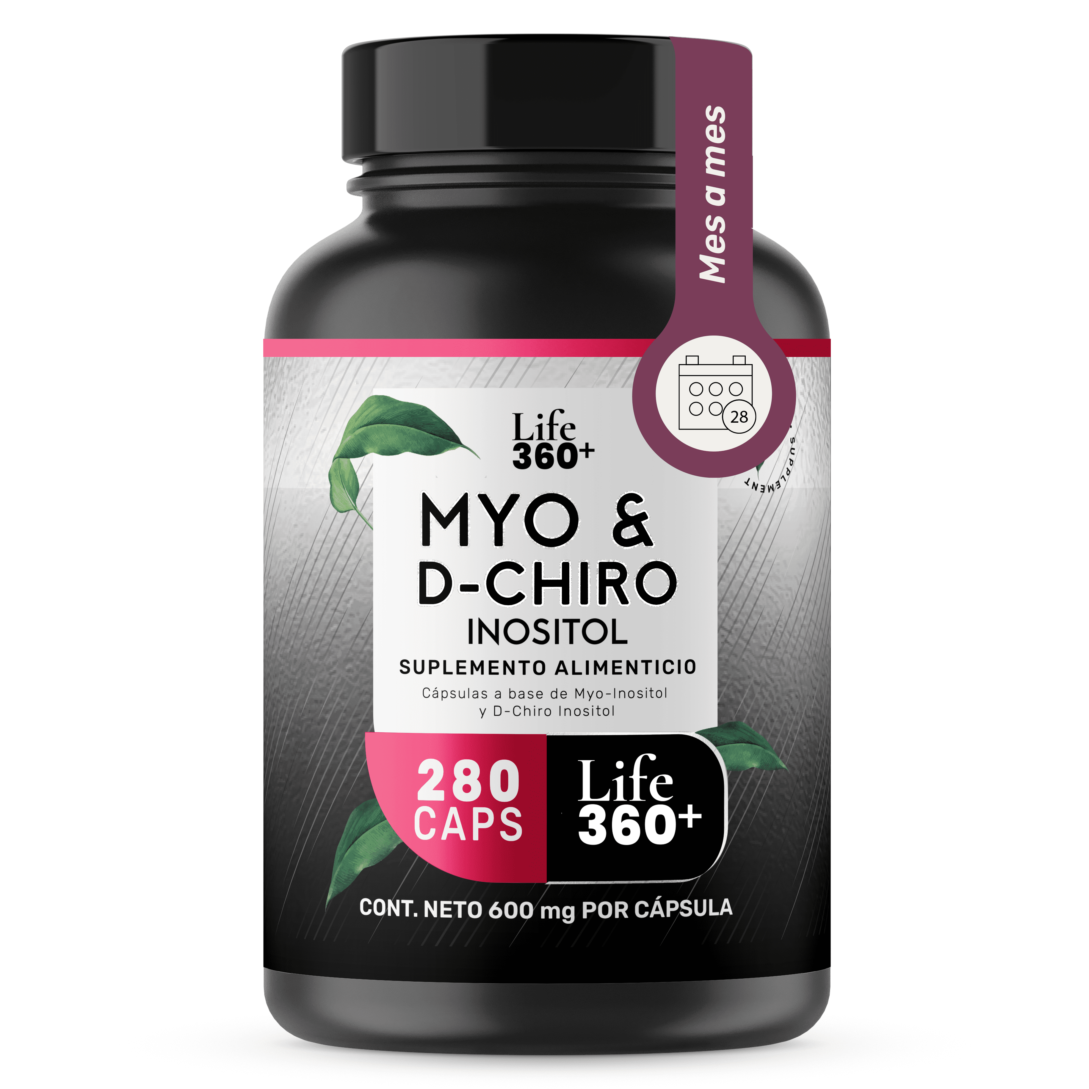 LIFE 360+ Myo & D-Chiro Inositol Suplementos Alimenticios 280 Cápsulas Inositol Elite | Bodega ...