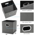 Fabric Storage Bins Cubes Baskets Containers with Dual Plastic Handles ...