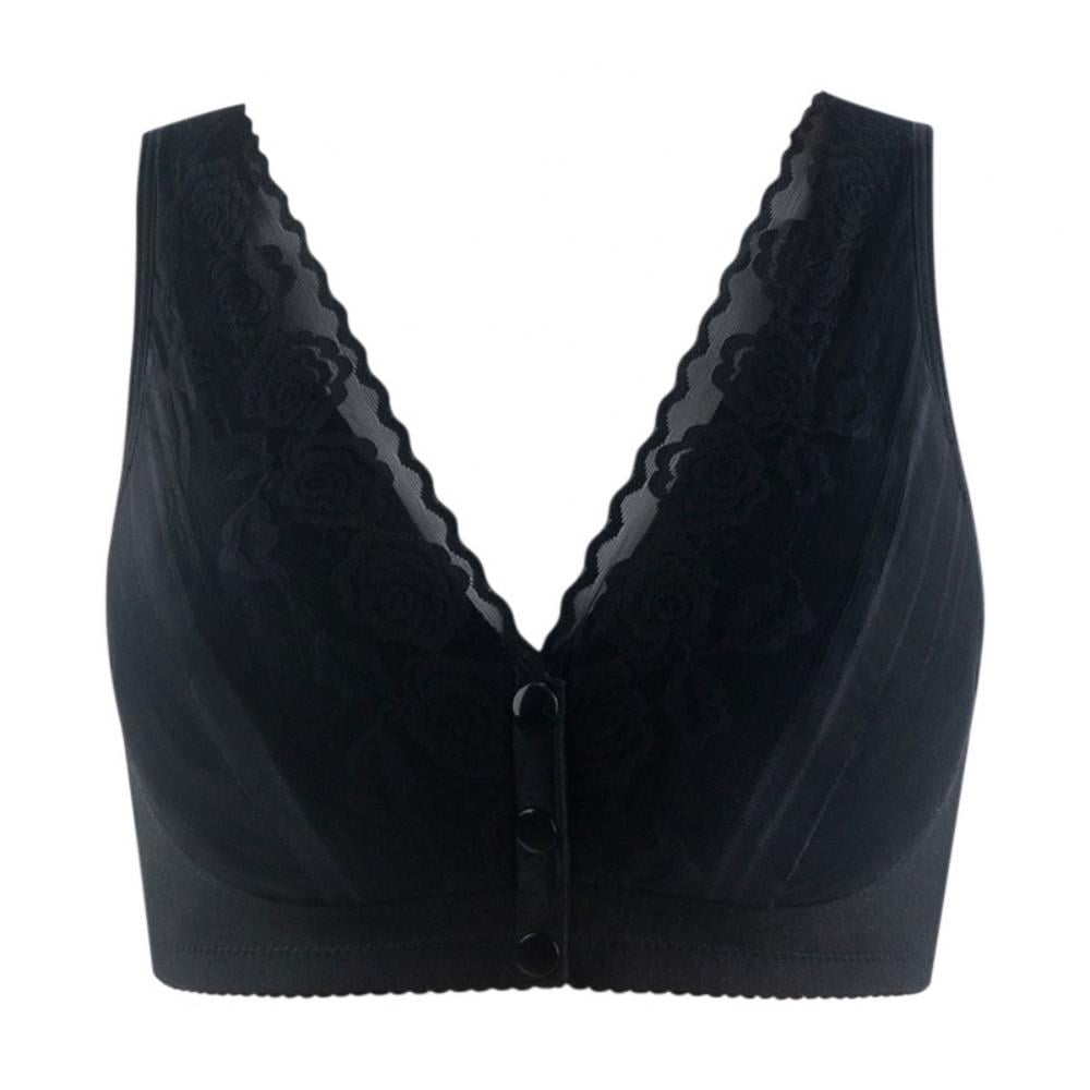 Baywell Women's Front-snap-off Underwire Bra Wide Shoulder Straps Vest ...