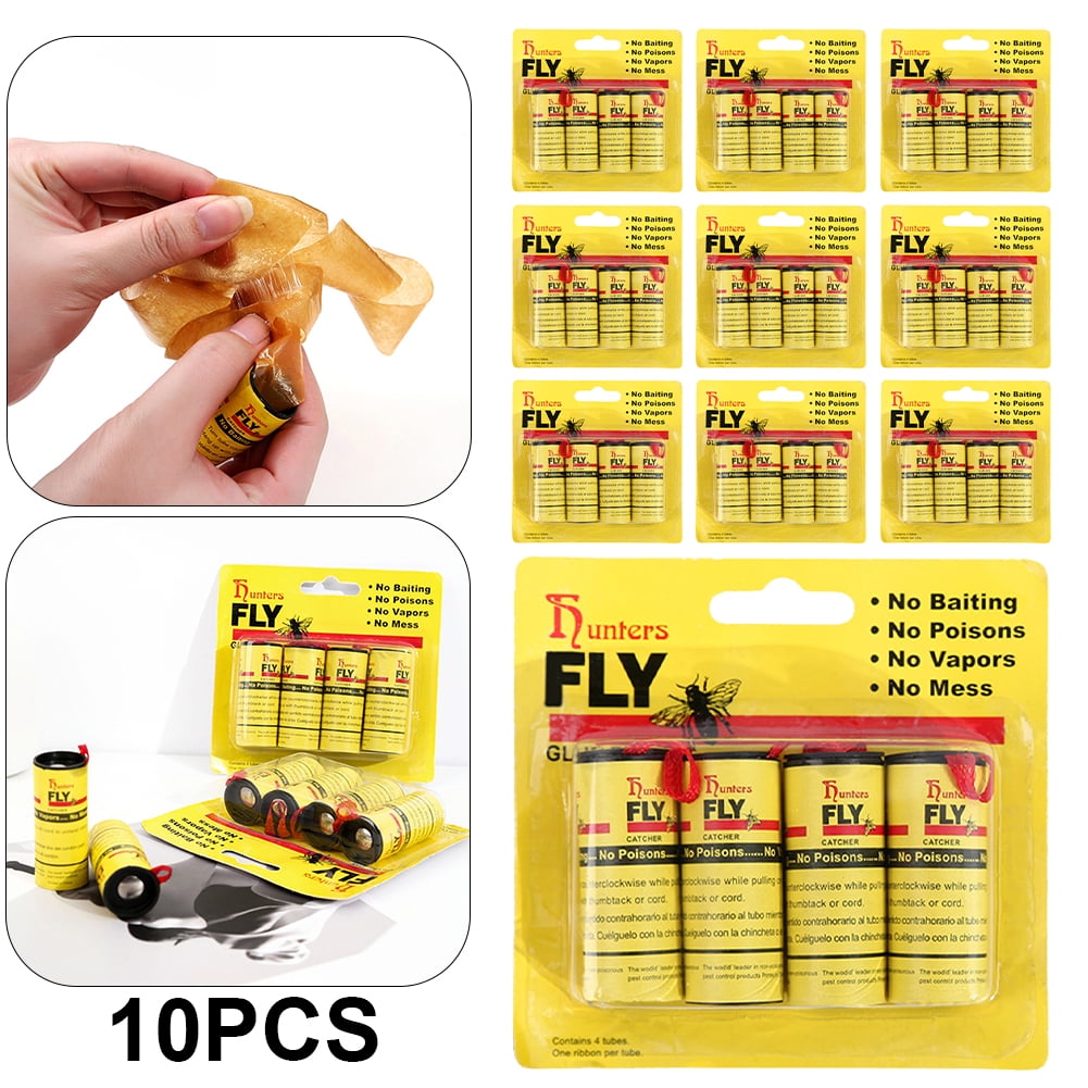 Trampa para Moscas Papel Adhesivo Desechable Control Plagas ...