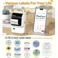 Label Maker Machine with Tapes,M100 Thermal Label Printer,Versatile App ...