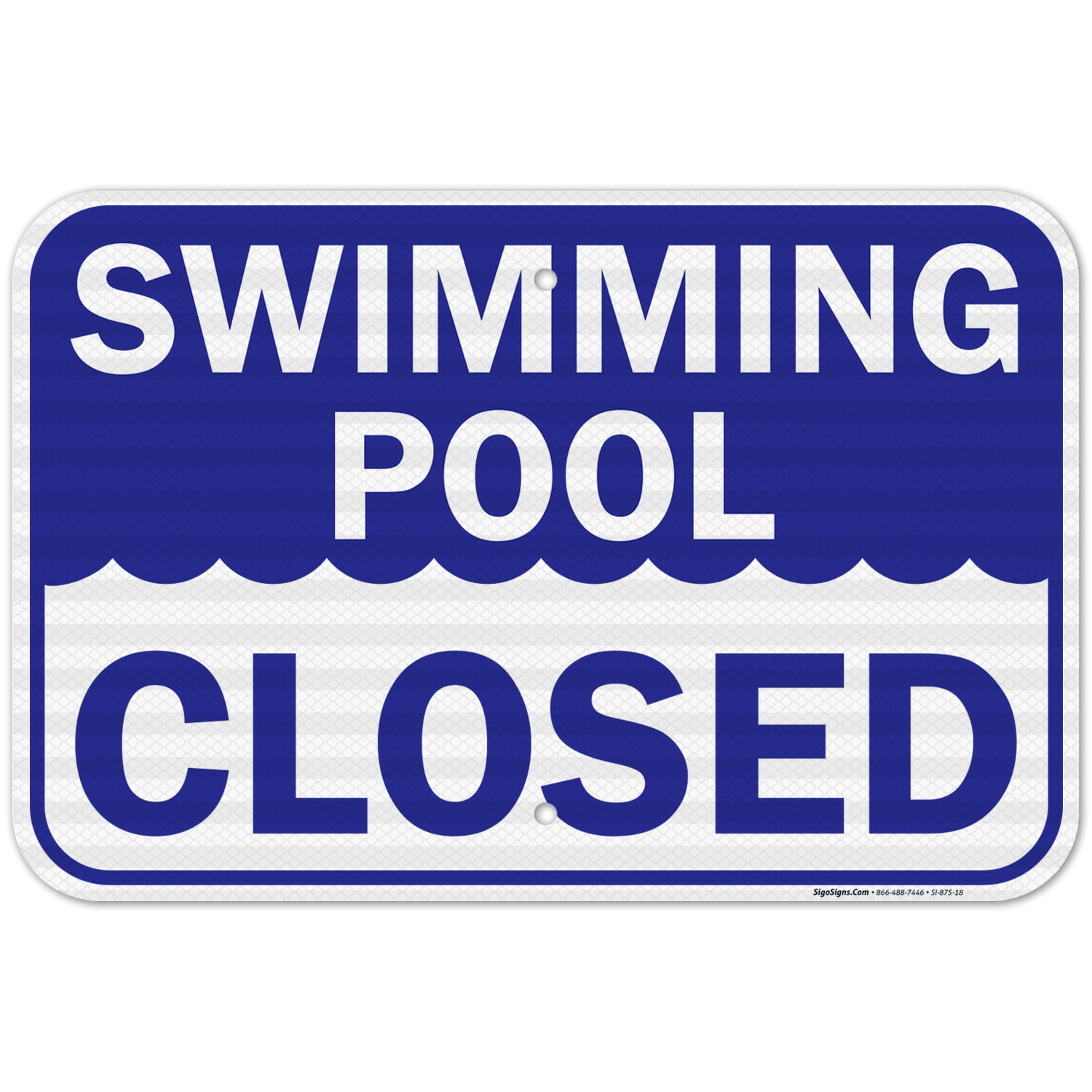 Swimming Pool Closed Sign, - Walmart.com