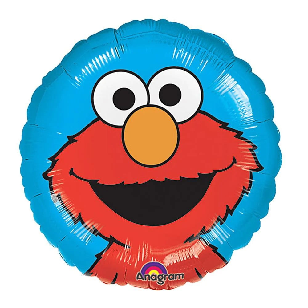 Sesame Street - Globo de Aluminio Elmo Smile (Azul, Rojo) | Walmart en ...