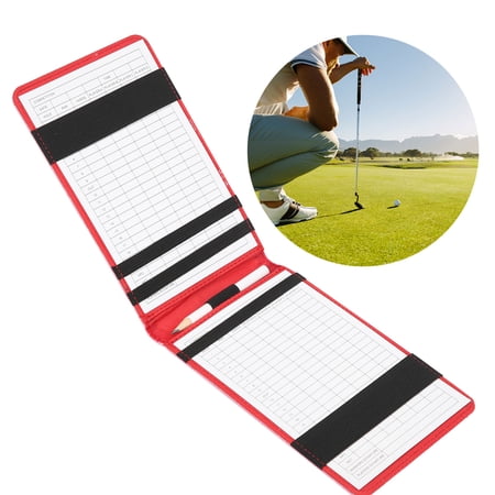 Hilitand Golf Score Card Keeper,PU Leather Golf Scoring Book,Golf ...