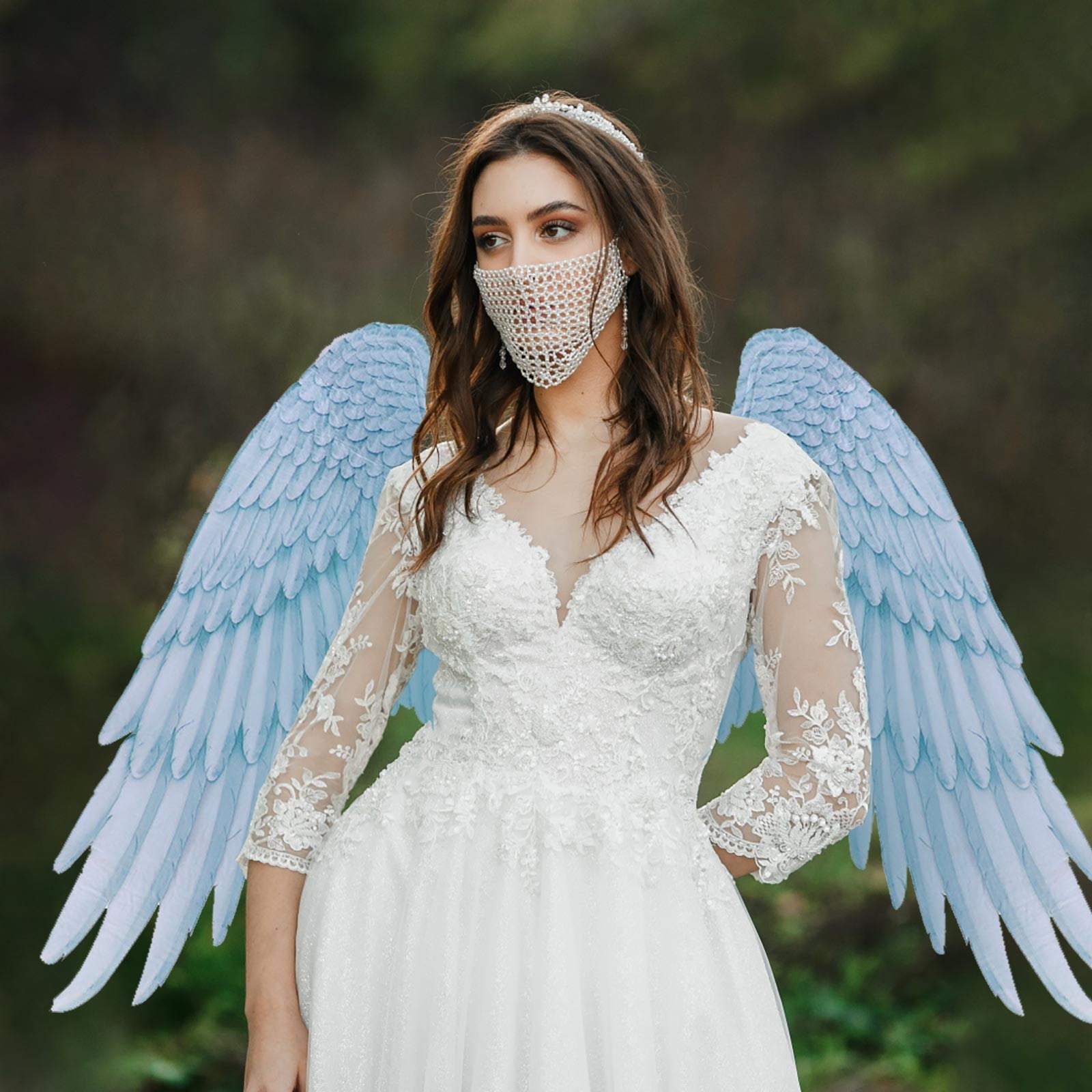 Rainbow Feather Wings