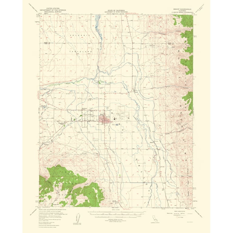 Bishop California Map