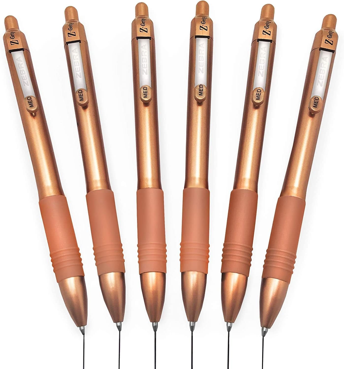 Zebra Z-Grip Smooth Retractable Ballpoint Pen - 1.0mm - Rose Gold ...