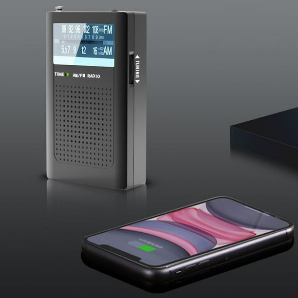 Receptor de radio de bolsillo FM portátil con antena FMAM Pointer Radio ...