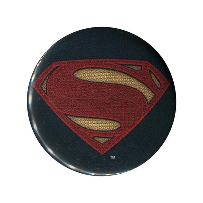 Superman 34295 Superman Batman Logo Button Pin - Walmart.com