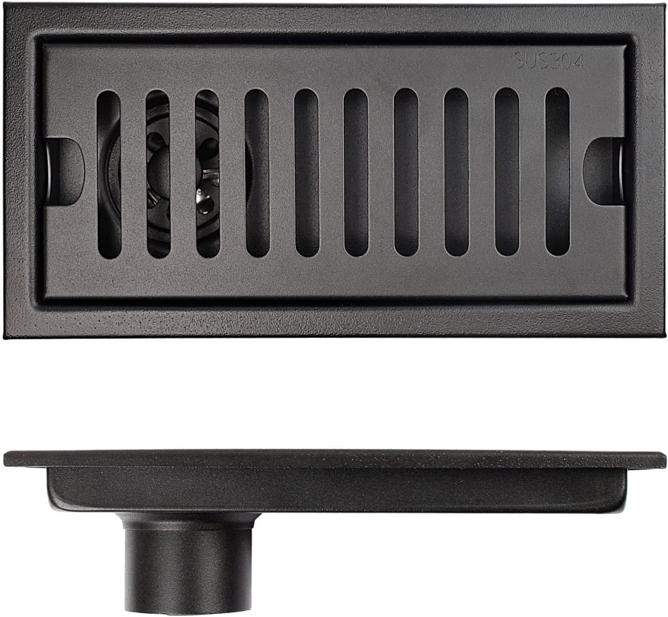 Desagüe de ducha rectangular de 20 cm de ancho para baños modernos con ...