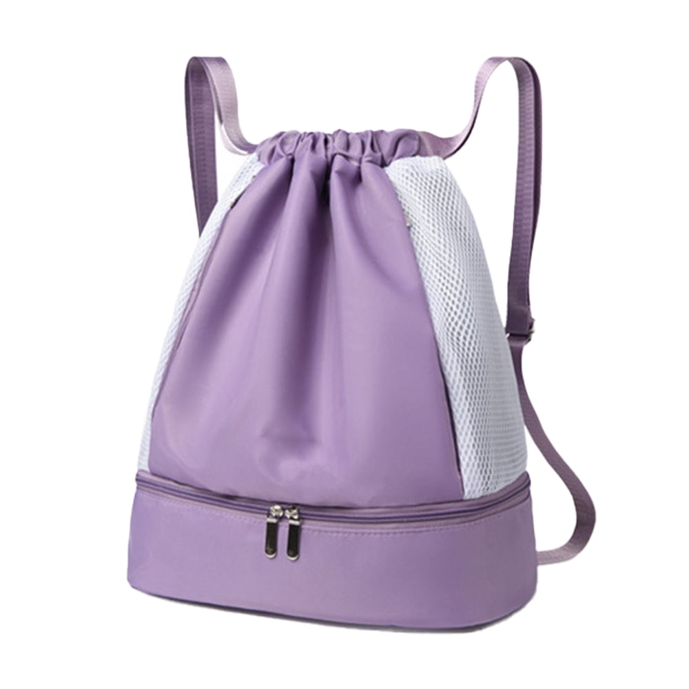 Drawstring Backpack String Bag With Shoes Compartment, Drawstring Bags ...