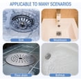 600 Pack Disposable Shower Drain Hair Catcher Bulk 4 inch Square Screen ...