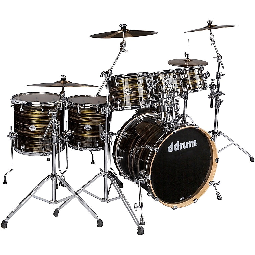 ddrum Dominion Birch 6-Piece Shell Pack With Free 8" Tom Brushed Olive ...