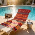 Bohemian Tribal Geometric Bath Towel, Soft Absorbent Large Beach Towel ...