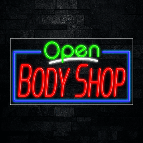 Body Shop LED Neon Sign 33"L x 18"H #35468 - Walmart.com