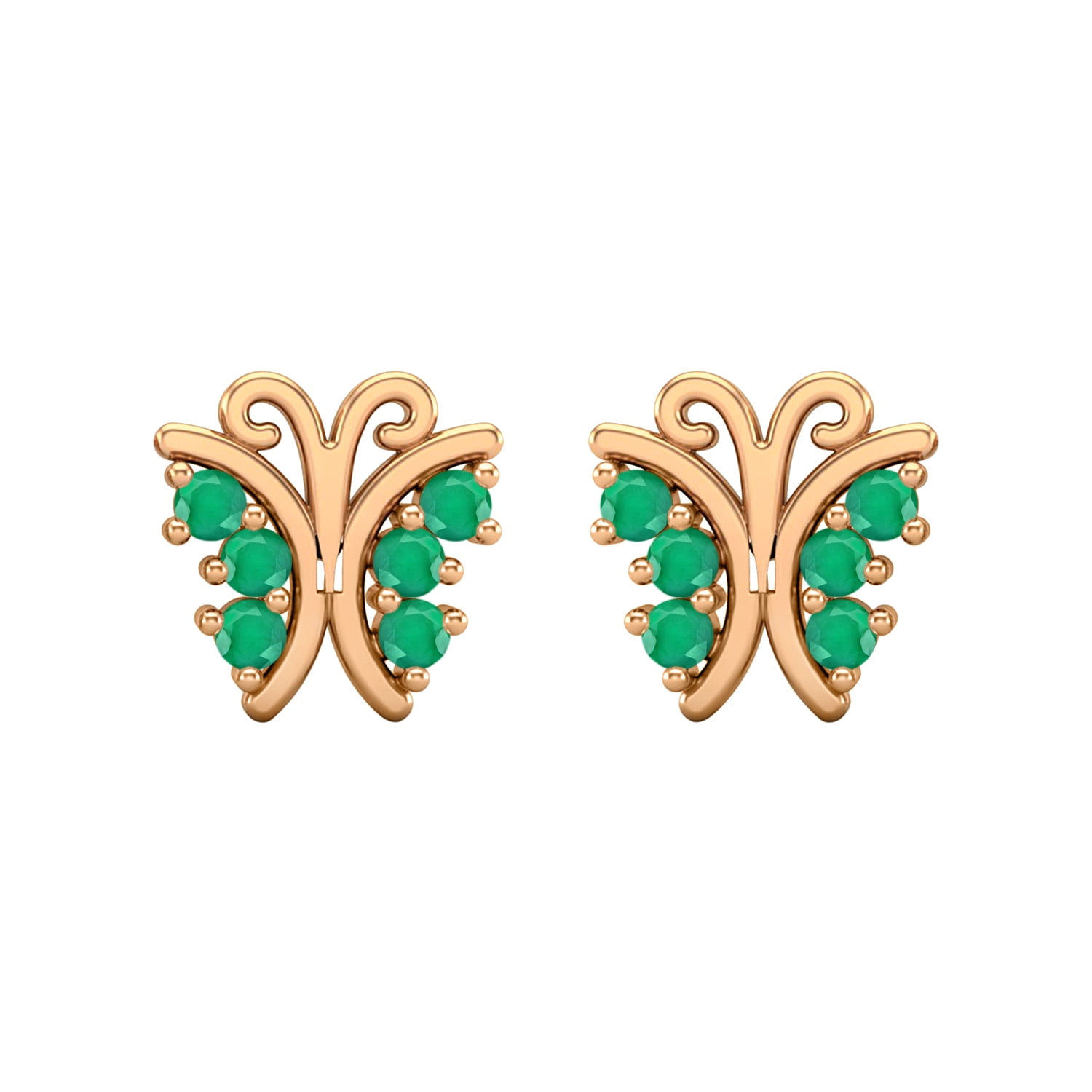 Click here for Mooneye 0.24 Ctw Emerald 925 Sterling Silver Rose... prices