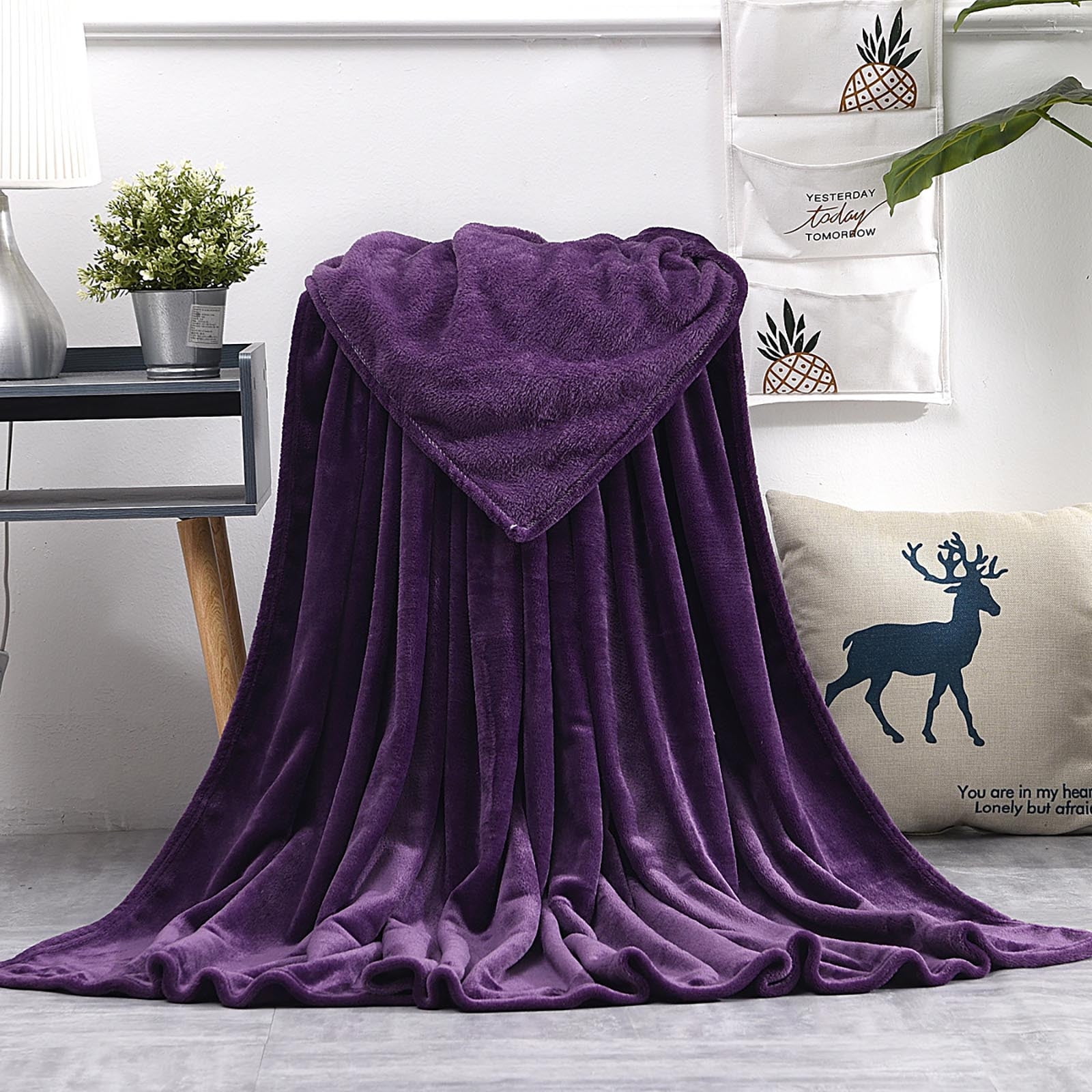 Click here for Fheaev Super Soft Warm Warm Fleece Blanket Throw R... prices