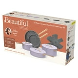 Free Shipping! Beautiful 12pc Ceramic Cookware Set Lavender by Drew ...