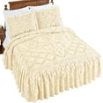 Collections Etc Textured Royal Medallion Chenille Bedspread - Walmart.com