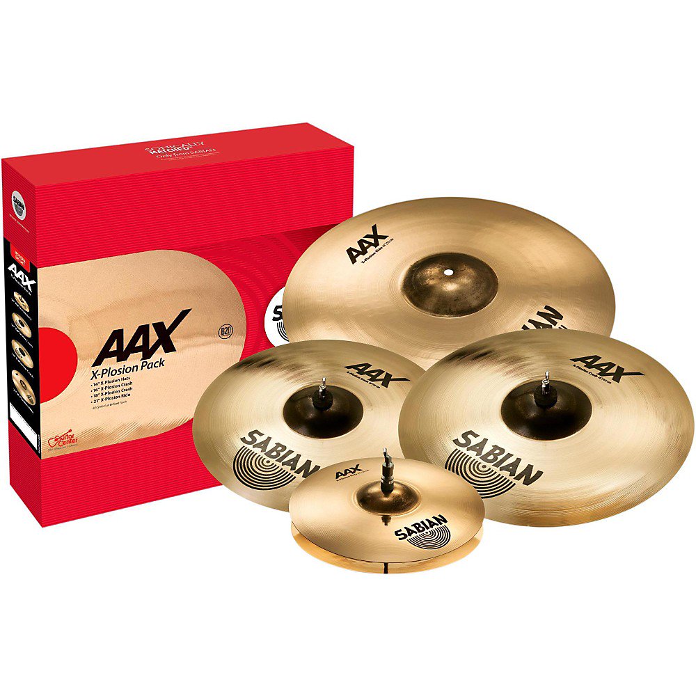 Sabian 25005XXP AAX Limited Edition Performance Cymbal Set w/ FREE 18" X-Plosion Crash Cymbal ...