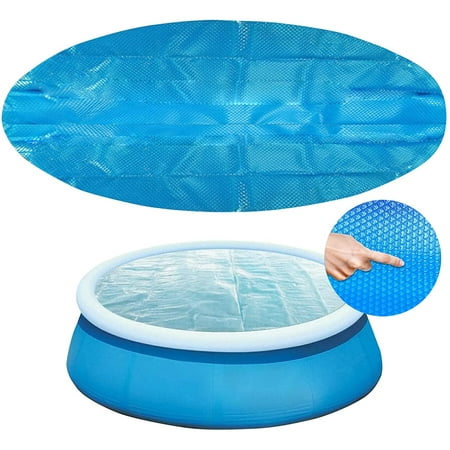 Swimming Pool Cover Round, Dust-Proof Solar Inflatable Pool Cover ...
