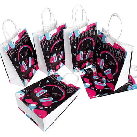 TIK Tok Gift Bags for Party,Birthday Gift Bags Music Theme Party Favors ...