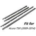 4Pcs Chrome Car Window Exterior Trim Strips Seal Weatherstrips Fit for ...