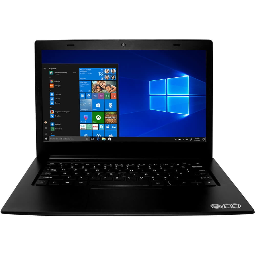 Evoo EVC1253BLK 12.5 inch Celeron, 2GB, 32GB, Windows 10 S Laptop ...