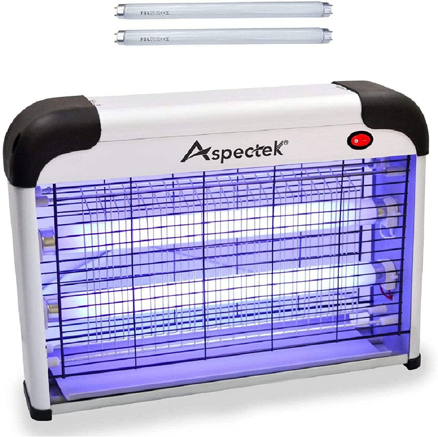 ASPECTEK 20W Bug Zapper, Electronic Indoor Insect Killer, Fly Zapper ...