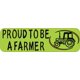 10in x 3in Proud To Be A Farmer Bumper Sticker Vinyl Agricultural Decal ...