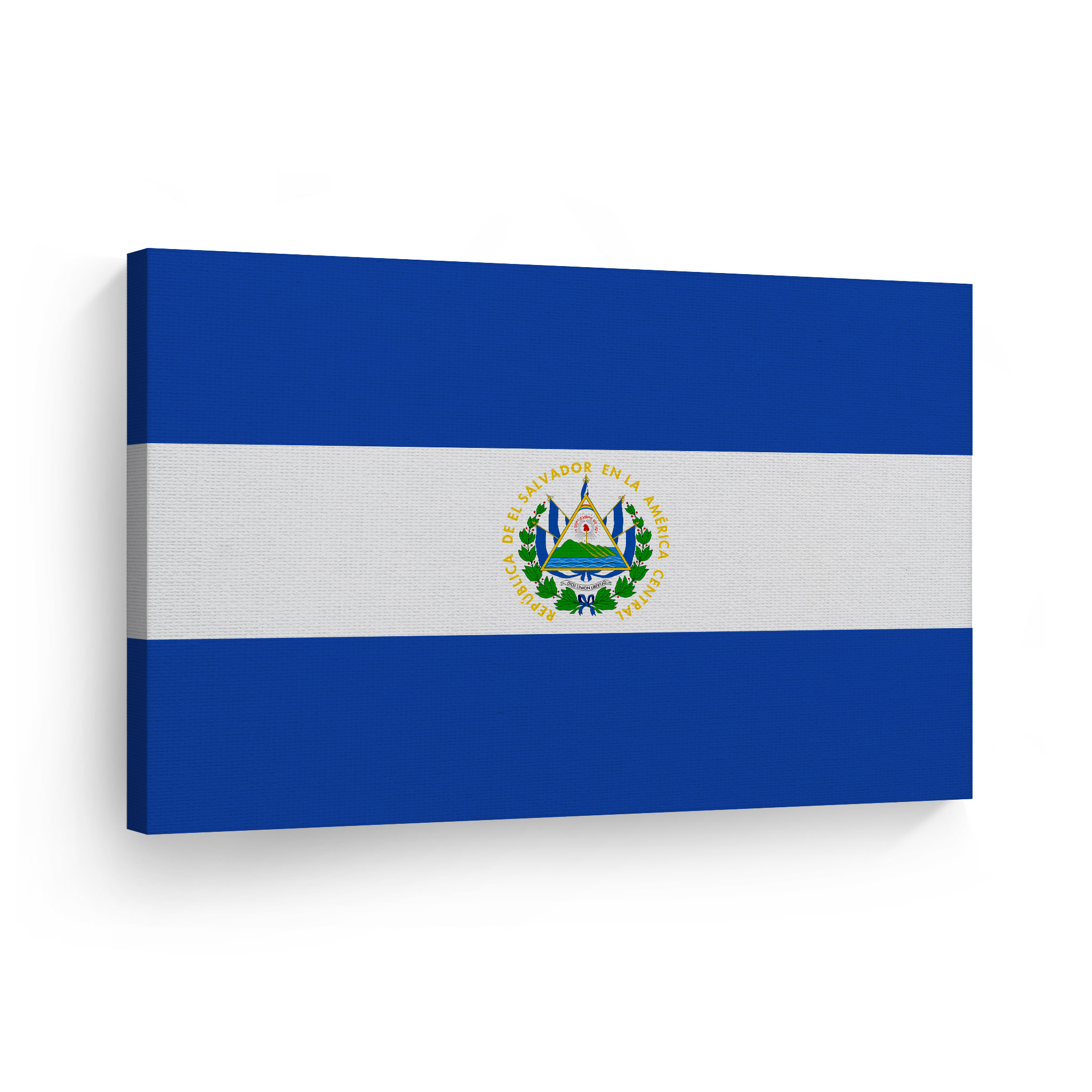 Smile Art Design El Salvador Flag Canvas Wall Art Print Country Flags ...