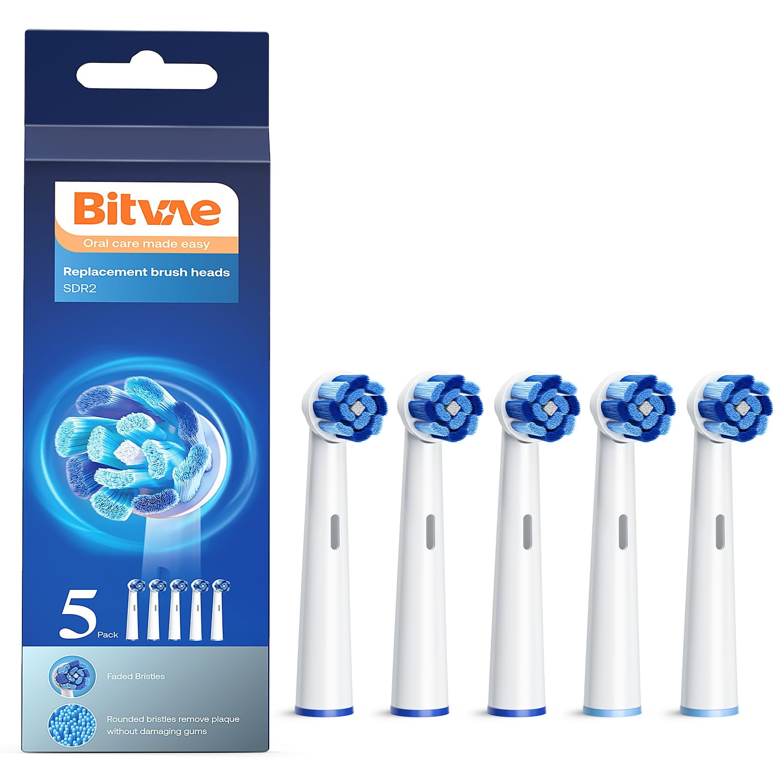 Cabezales de repuesto para cepillos de dientes eléctricos Bitvae R2, 5 ...