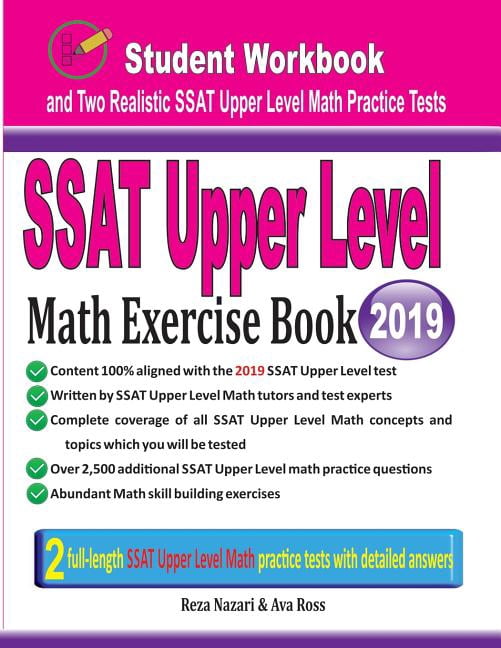 SSAT Upper Level Math Exercise Book : Student Workbook and Two ...
