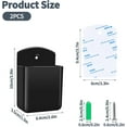 2 PCS Remote Control Holders Wall Mount, Self Adhesive TV Air ...