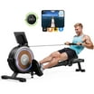 MERACH Indoor Gym Water Rowing Machine, 16 Levels, Bluetooth, App ...