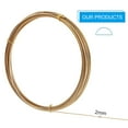 5m Half Round Brass Wire for Jewelry Making Raw(Unplated) 2x1mmDIY ...