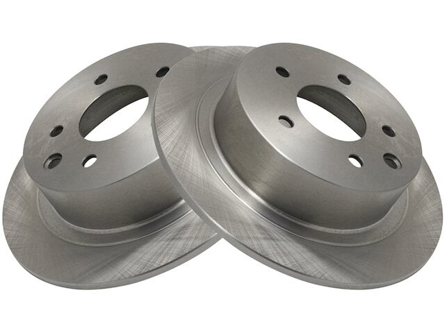 Rear Brake Rotor Set - 2 Piece - Compatible with 2002 - 2019 Nissan ...