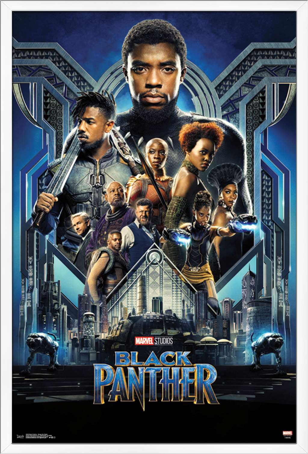 Marvel Cinematic Universe - Black Panther - Group One Sheet Wall Poster ...