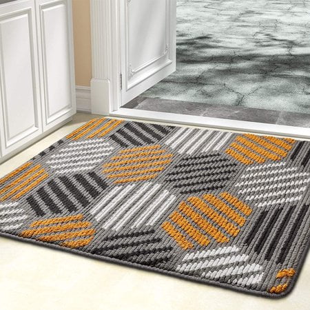 Indoor & Outdoor Entrance Mat Geometric Patterns Waterproof Front Door ...